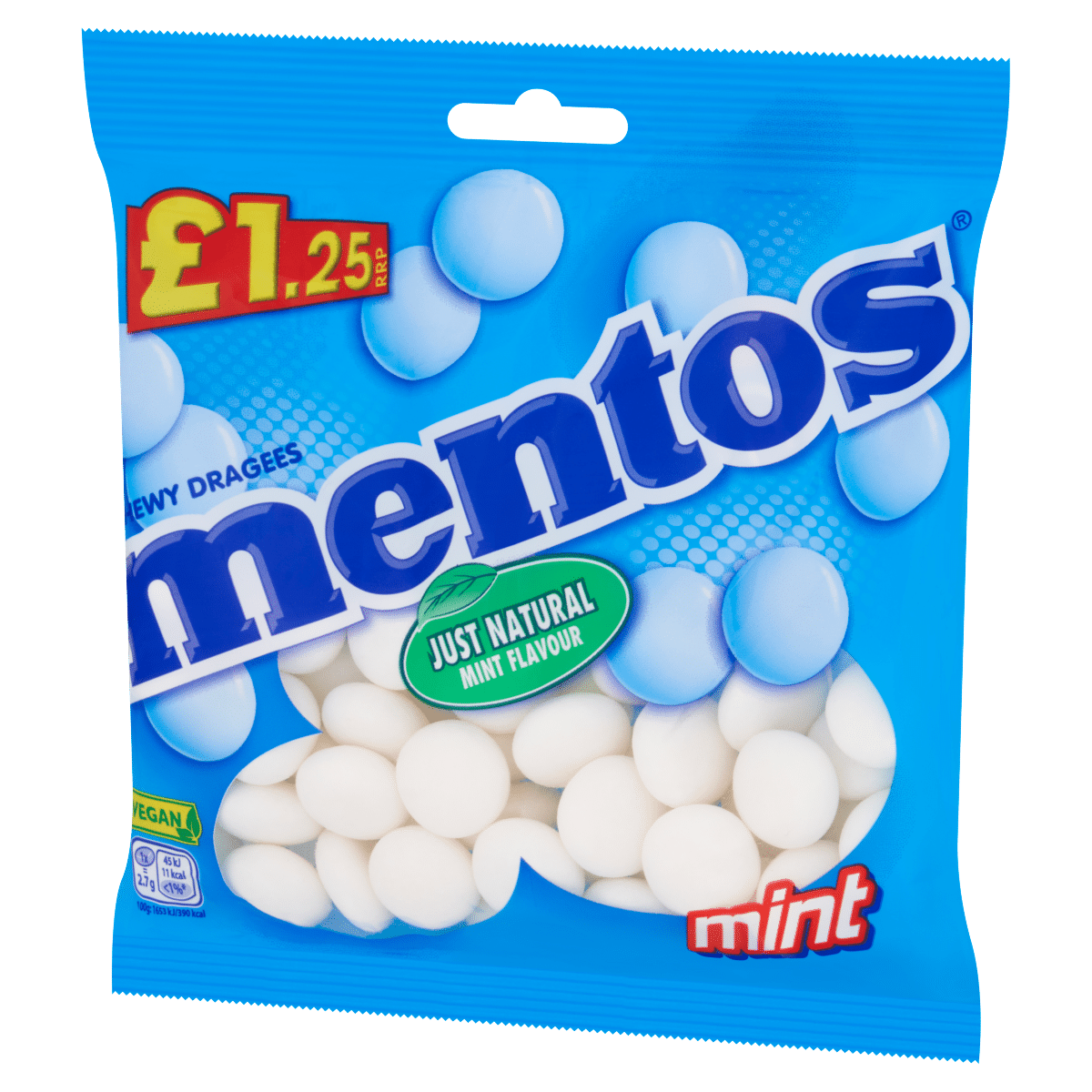 Mentos Chewy Dragees Mint Flavour 135g - One Stop