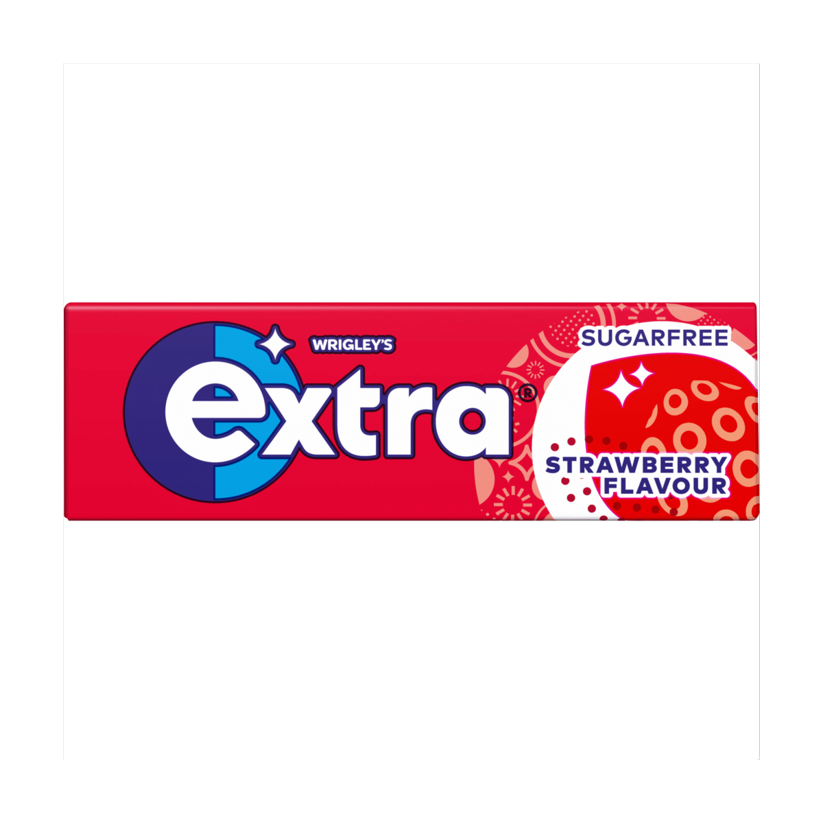 Extra Strawberry Flavour Sugarfree Chewing Gum 10 Pieces - One Stop