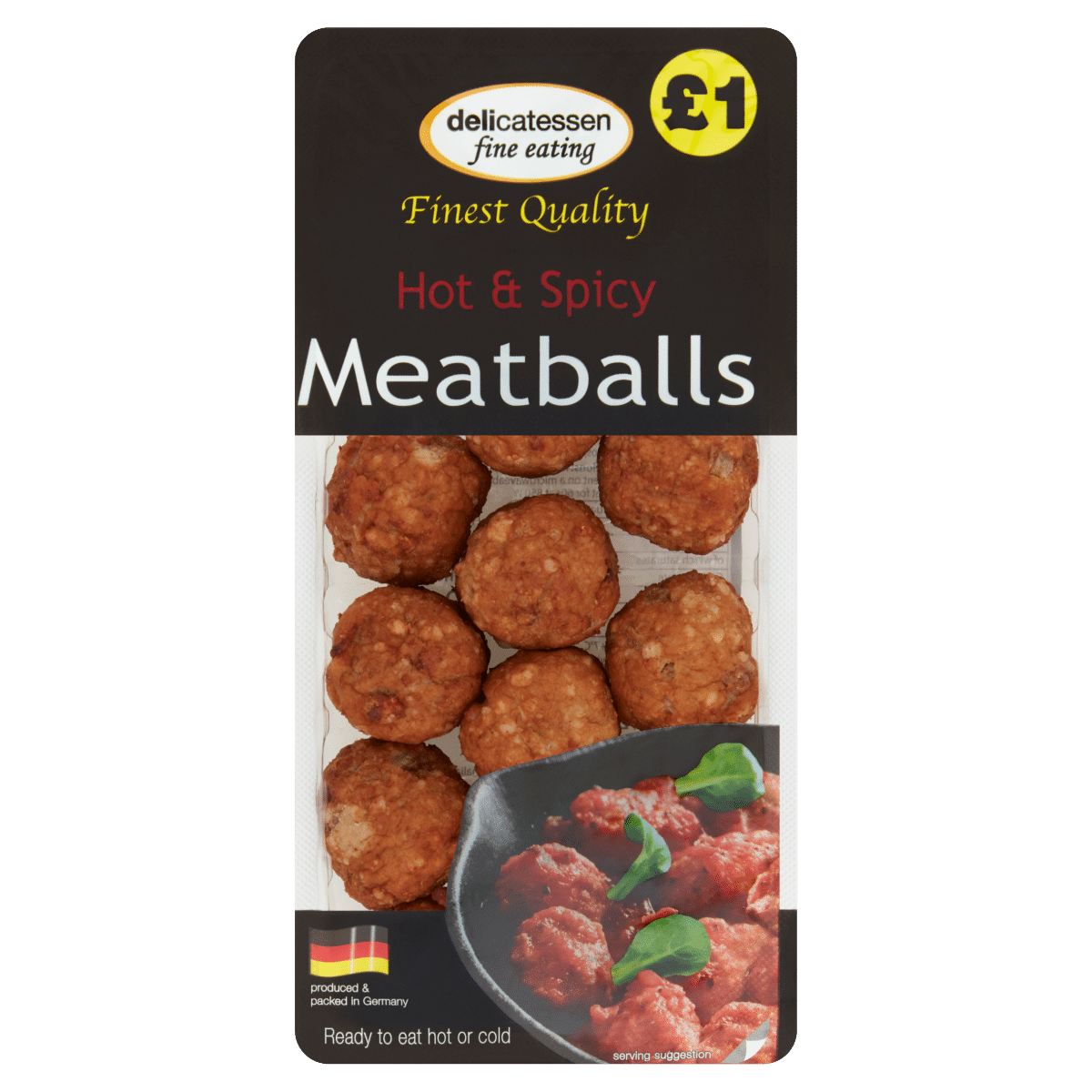 Delicatessen Fine Eating Hot & Spicy Meatballs 200g - One Stop
