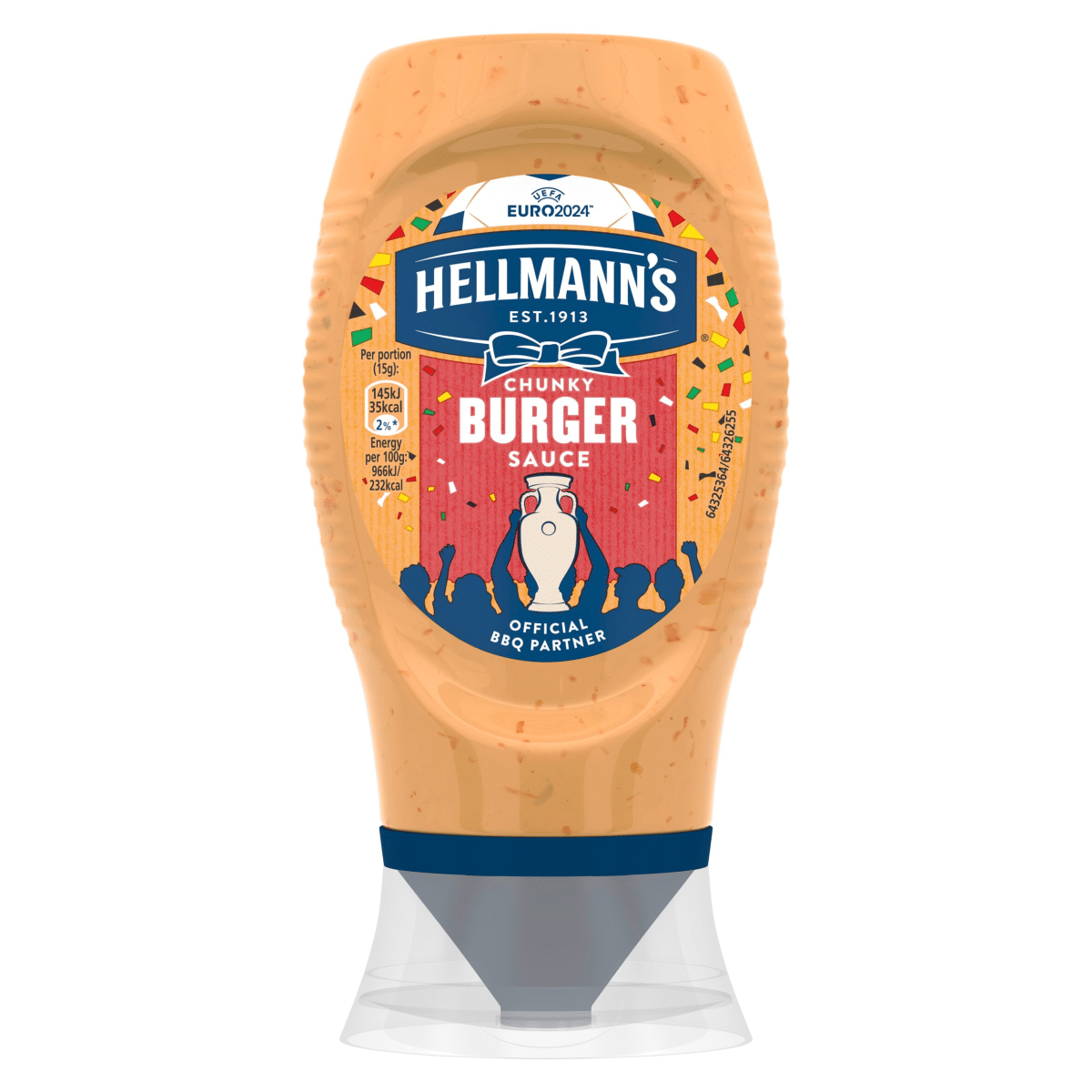Hellmann's UEFA EURO 2024 Limited Edition Condiment Chunky Burger Sauce ...