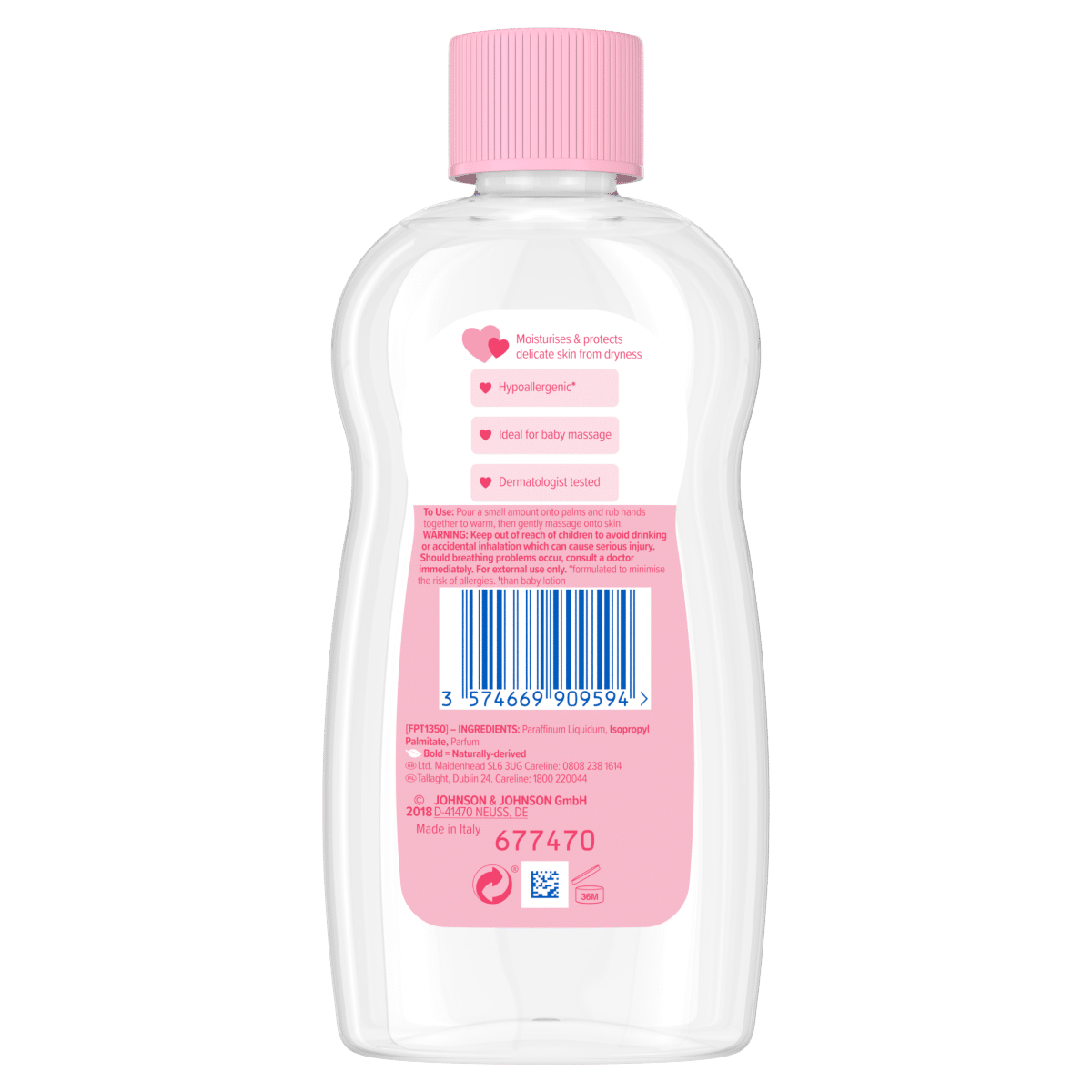 Johnson's Baby Oil 200ml - One Stop