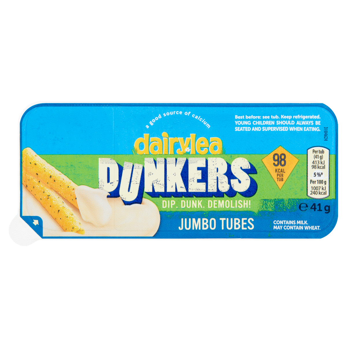 Dairylea Dunkers Jumbo Tubes Cheese Snacks 41g - One Stop