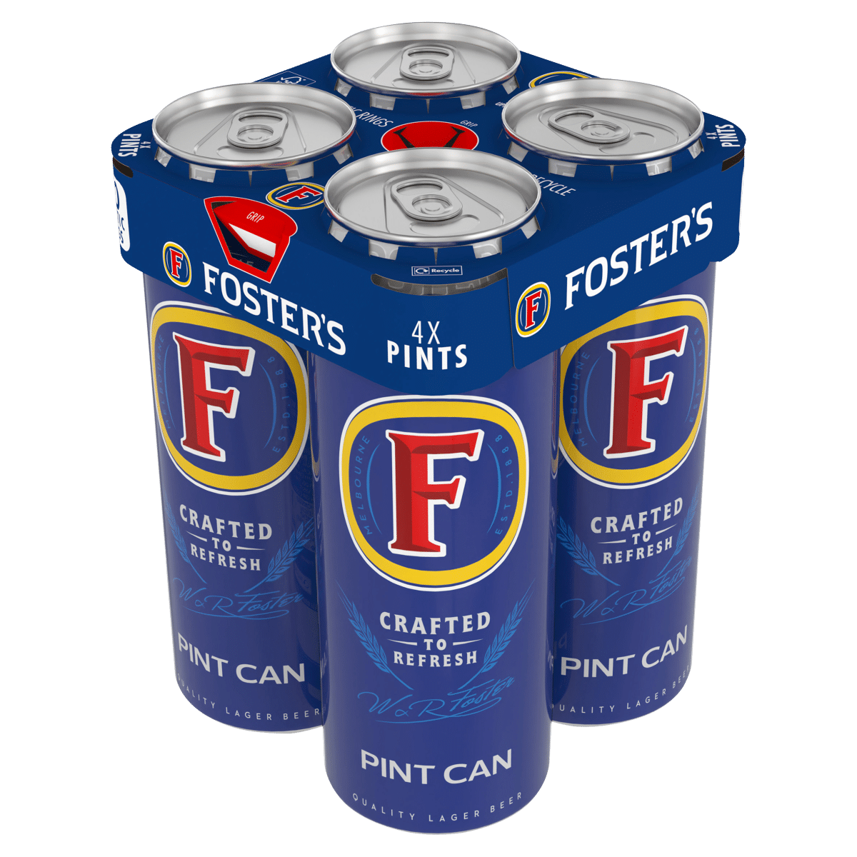 Foster's Pint Can Quality Lager Beer 568ml - One Stop