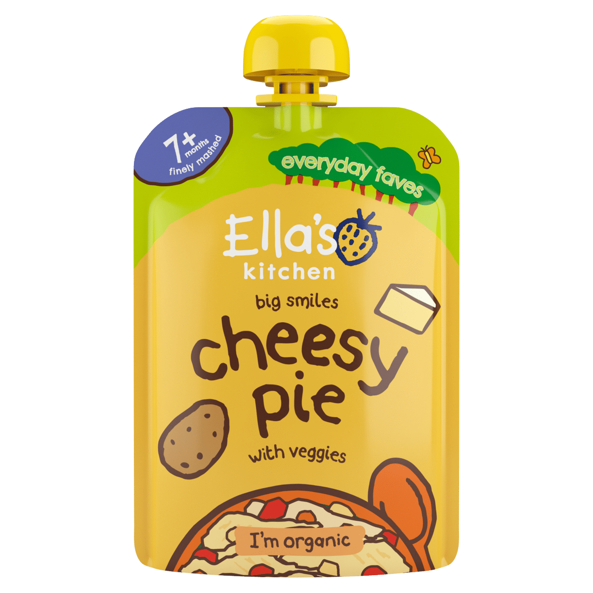 Ella's kitchen Cheesy Pie with Veggies 7+ Months 130g - One Stop
