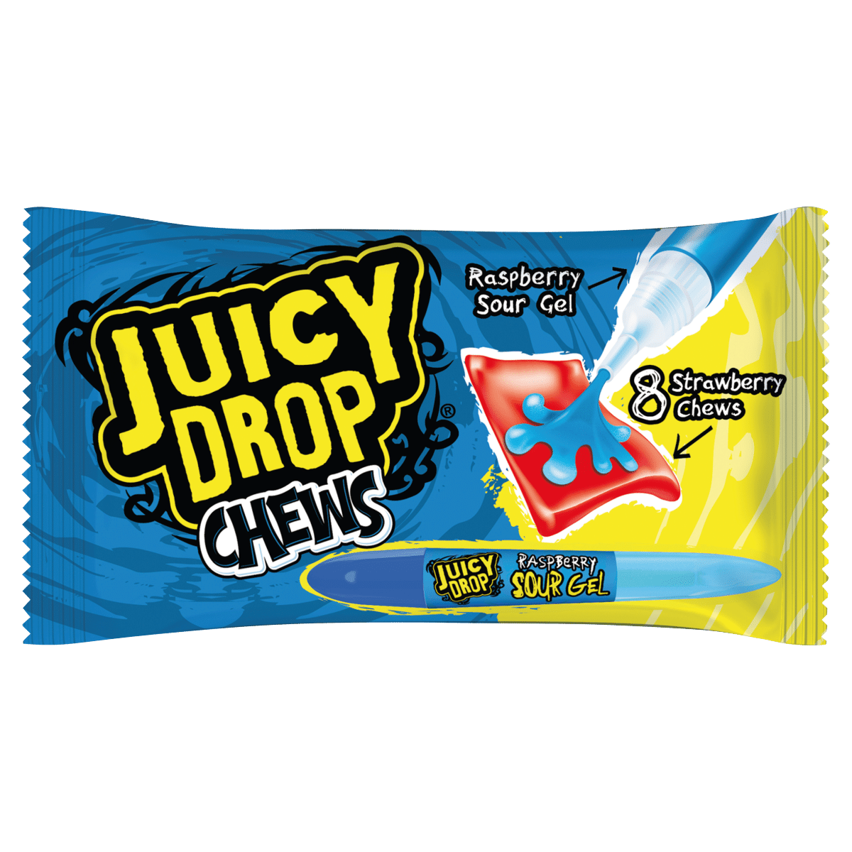 Juicy Drop Chews Sour Gel 67g - One Stop