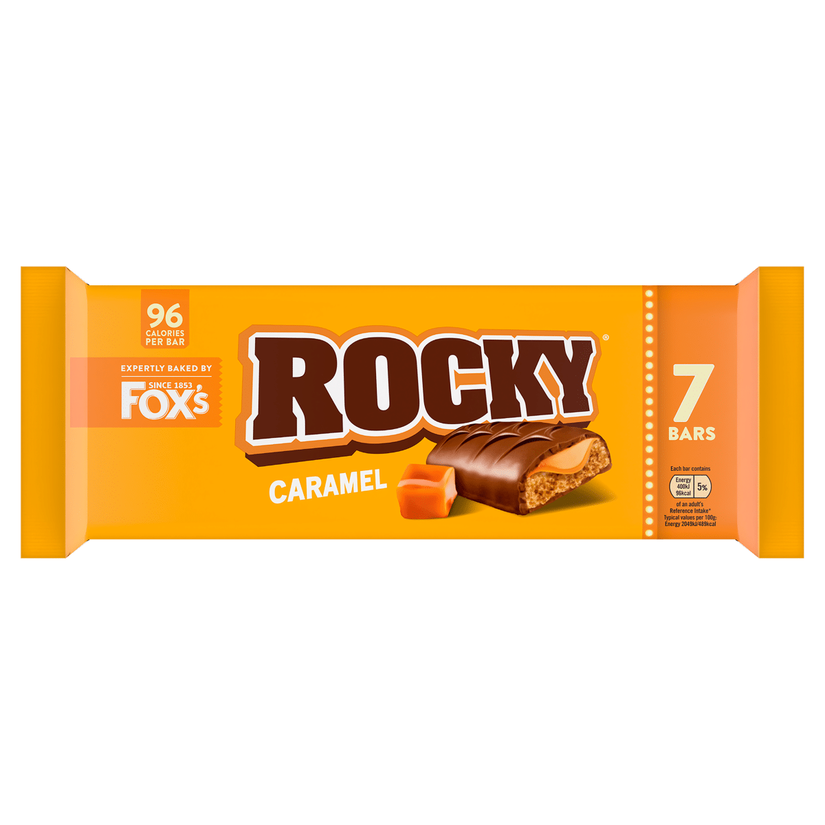 Fox's Rocky Caramel Bars 7 x 19.5g (136.5g) - One Stop