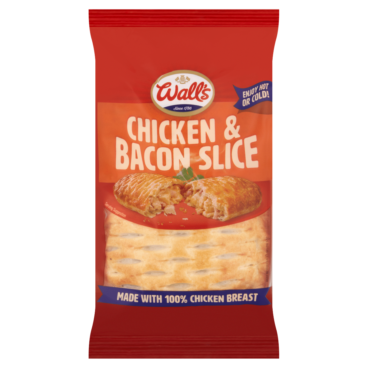Wall's Chicken & Bacon Slice 180g - One Stop