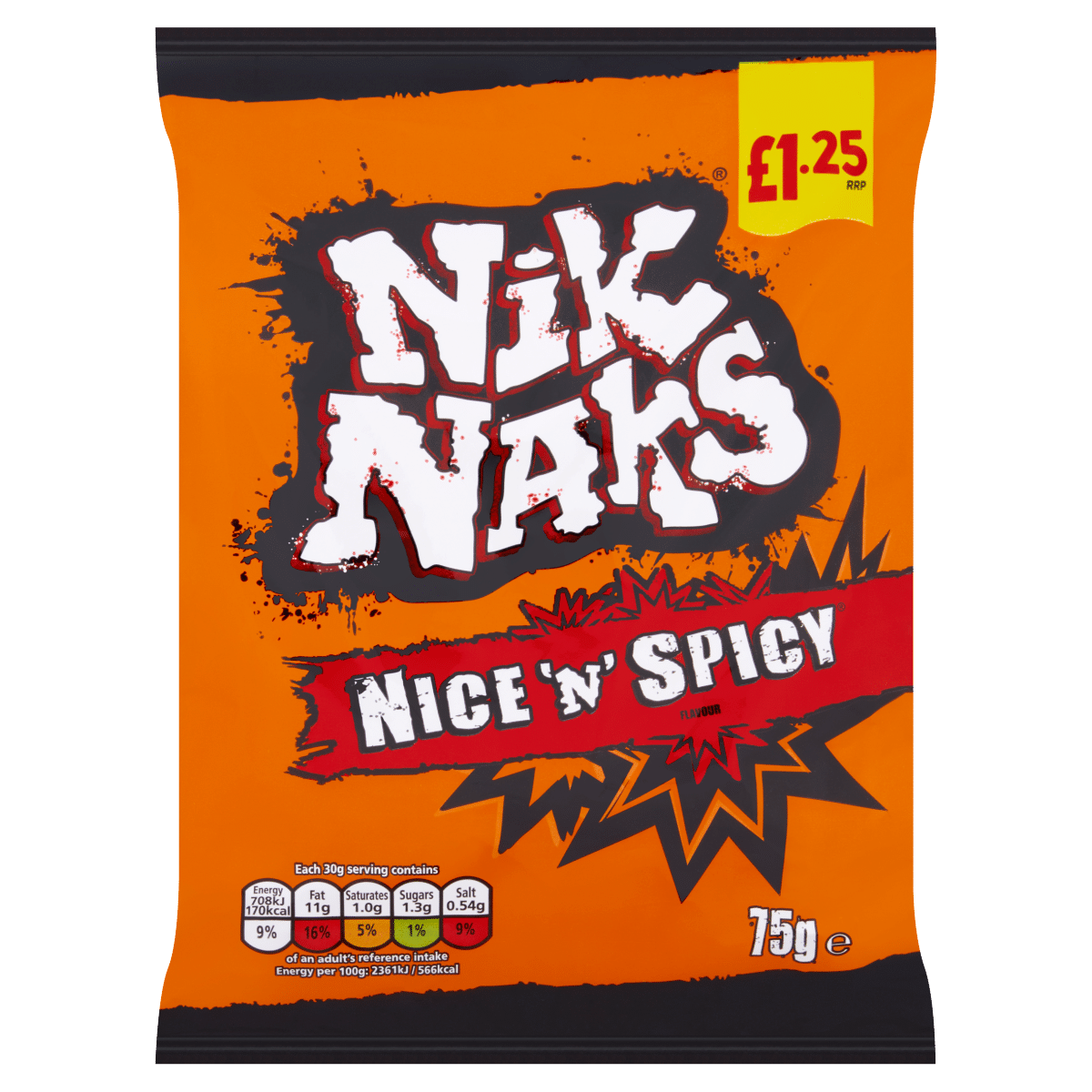 Nik Naks Nice 'N' Spicy Flavour 75g - One Stop