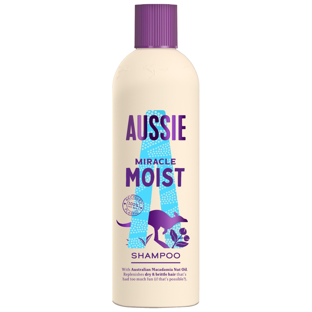 Aussie Miracle Moist Shampoo - Moisture-Quenching, Replenishes Dry ...