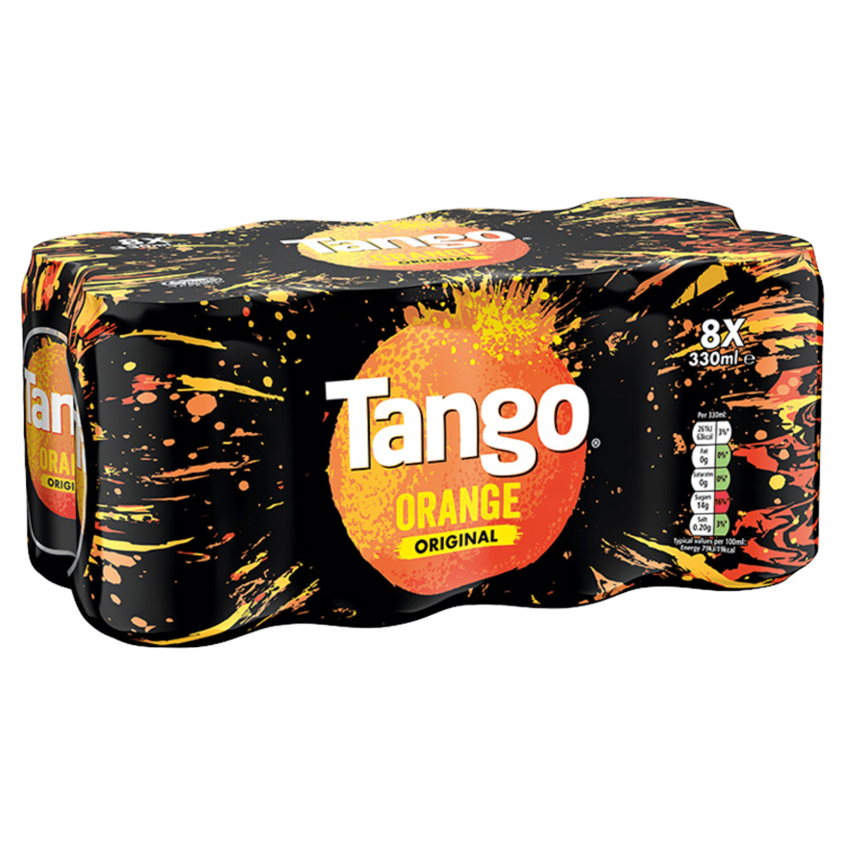 Tango Orange Original Can 8 x 330ml - One Stop