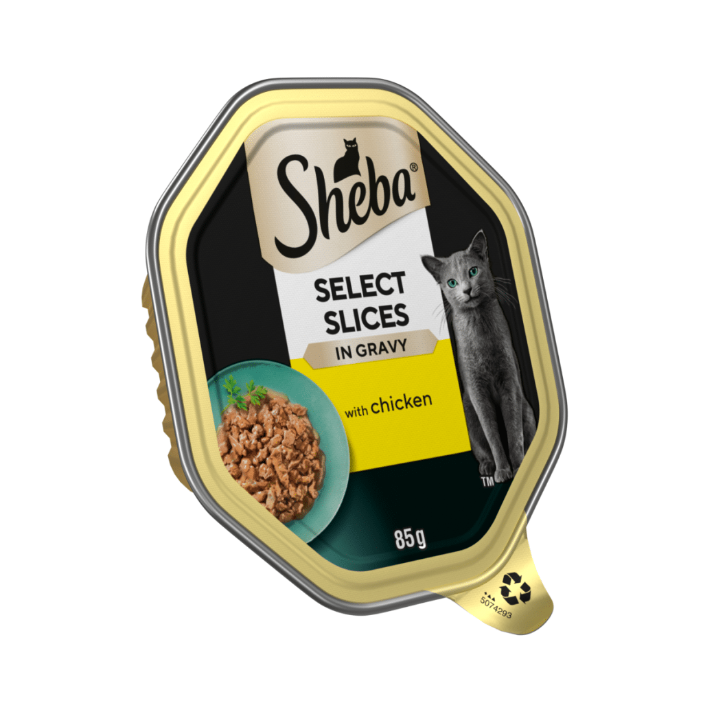 Sheba Select Slices Adult Cat Food Tray with Chicken in Gravy 85g - One ...