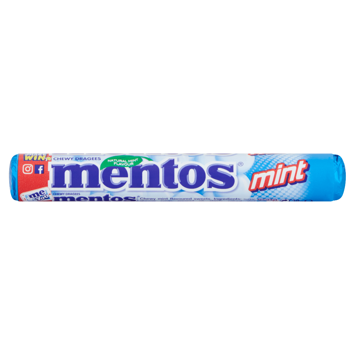 Mentos Mint Chewy Dragees 38g - One Stop