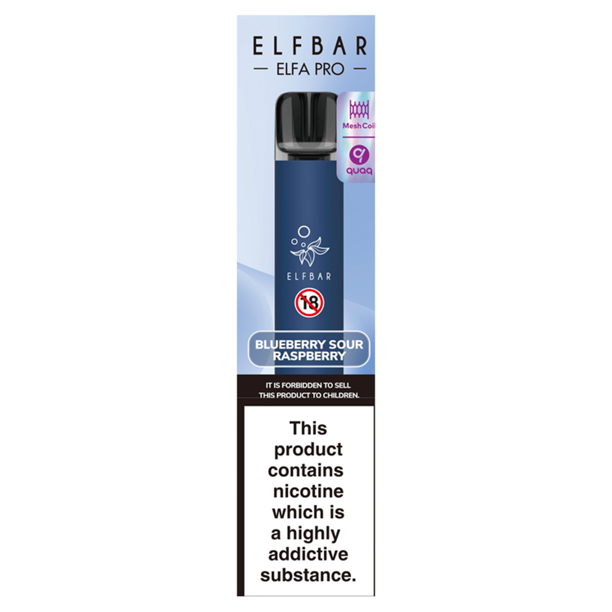 Elfbar Elfa Pro Blueberry Sour Raspberry Prefilled Pod Kit - One Stop
