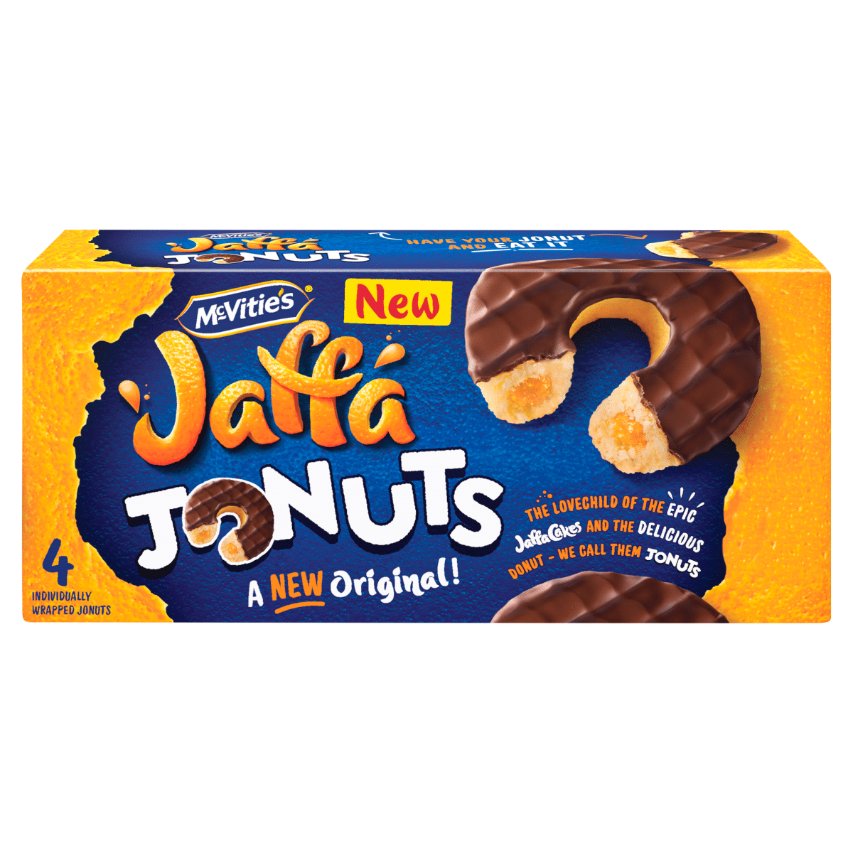 McVitie's Jaffa Cakes Original Jaffa Jonuts Biscuits 4 Pack - One Stop
