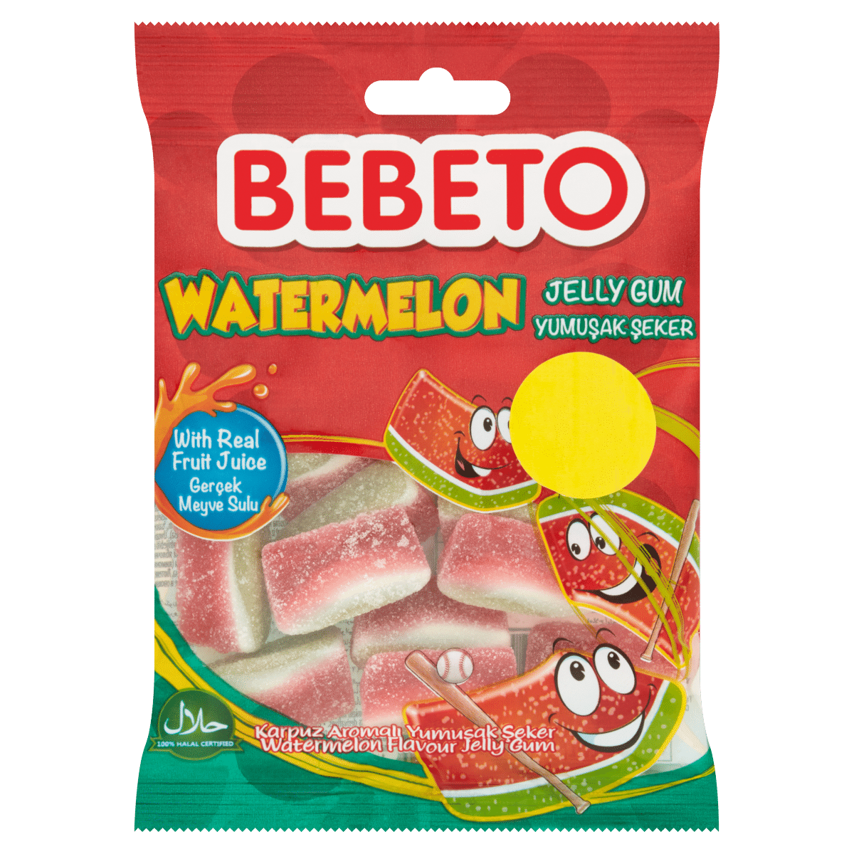 Bebeto Watermelon Jelly Gum 70g - One Stop
