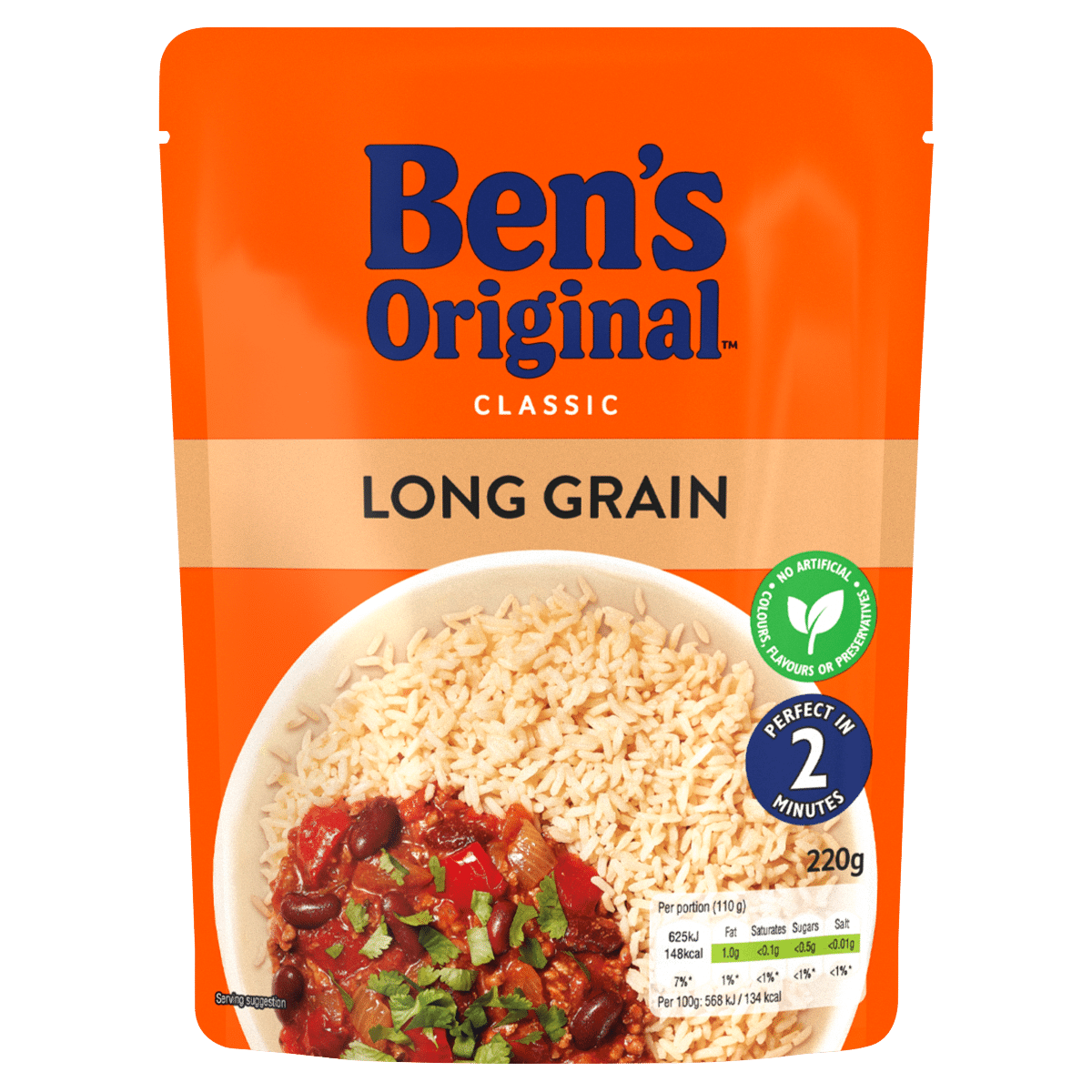 Ben's Original Long Grain Microwave Rice 220g - One Stop