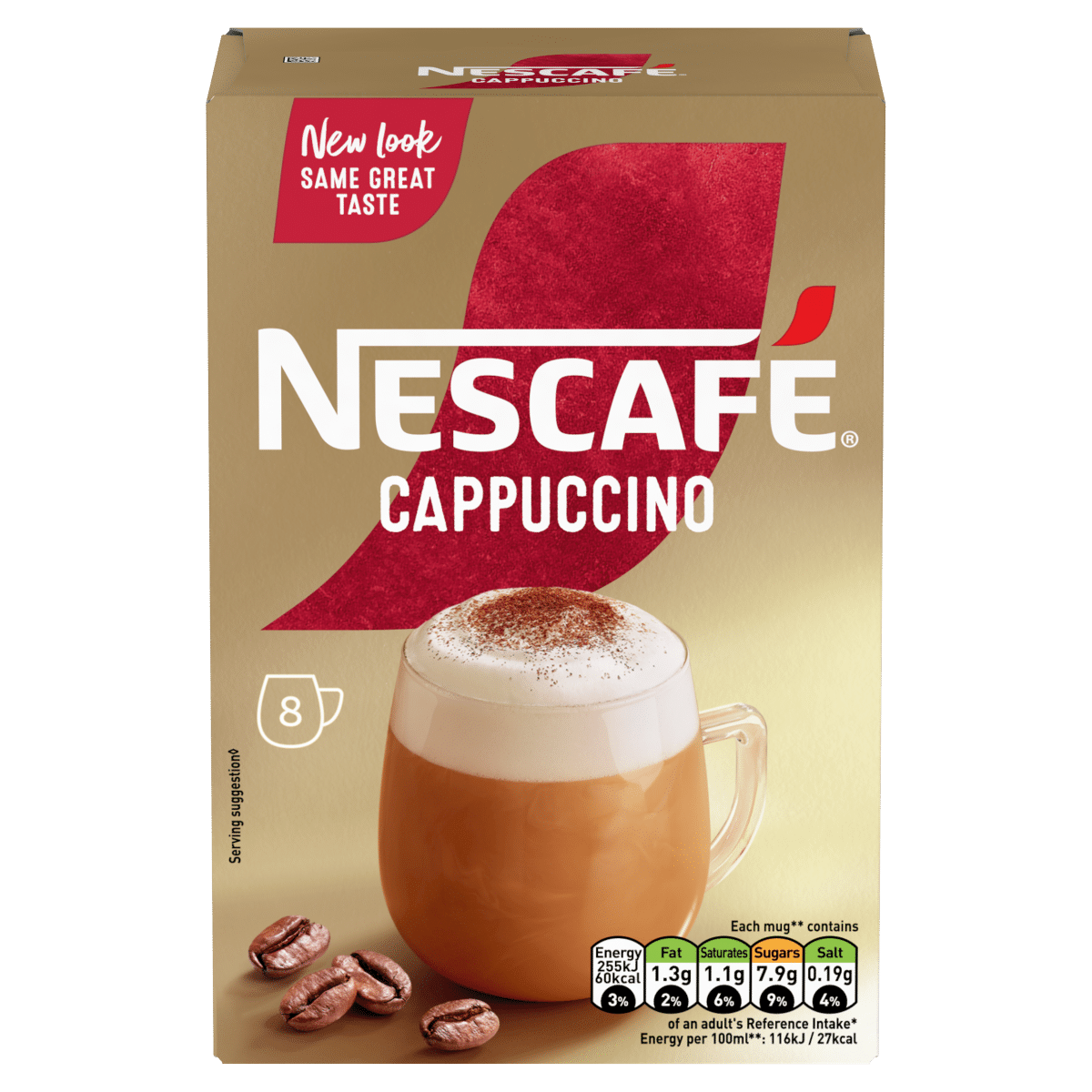 Nescafé Gold Cappuccino 8 x 15.5g (124g) - One Stop