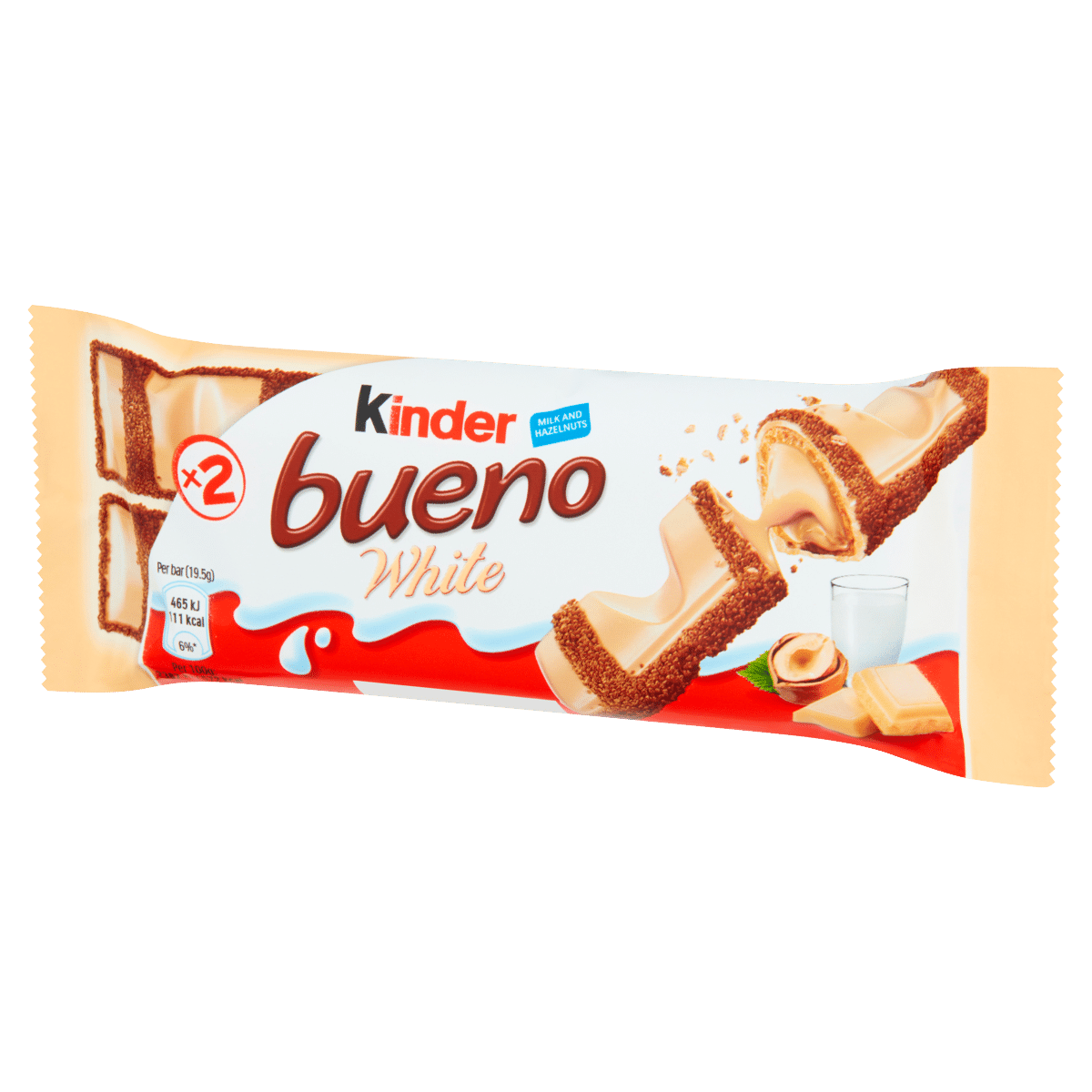 Kinder Bueno White Milk and Hazelnuts 39g - One Stop
