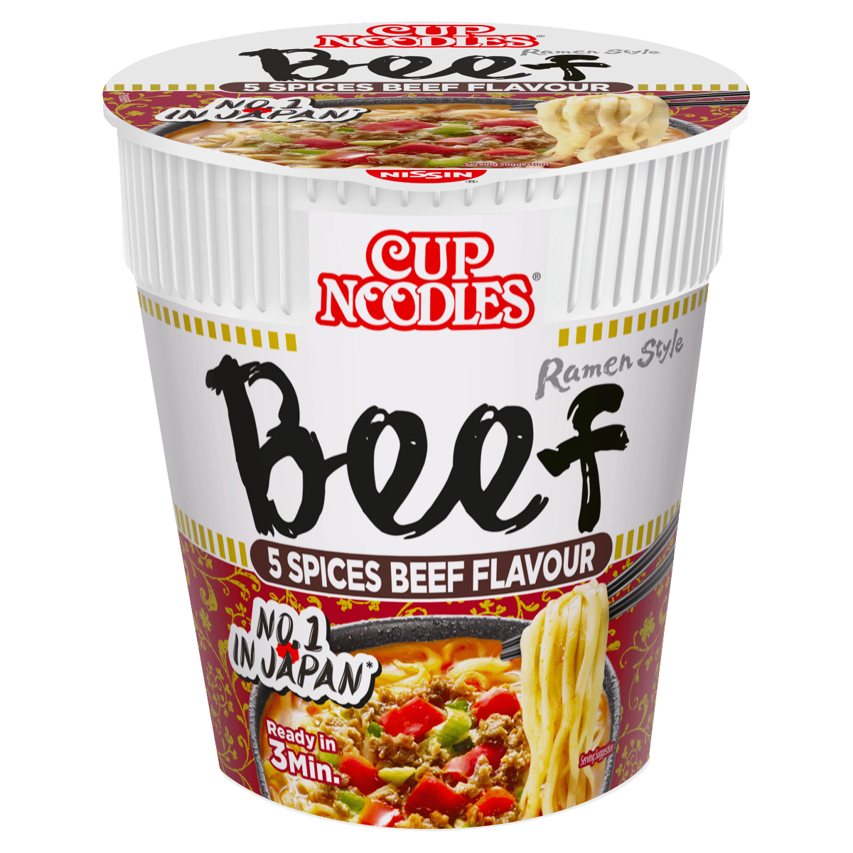 Nissin Cup Noodles 5 Spices Beef Flavour 64g - One Stop