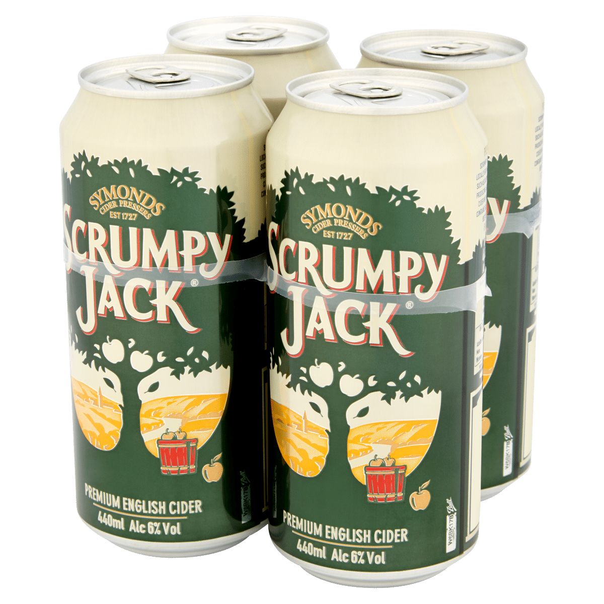 Scrumpy Jack Premium British Cider 4 x 440ml Cans - One Stop