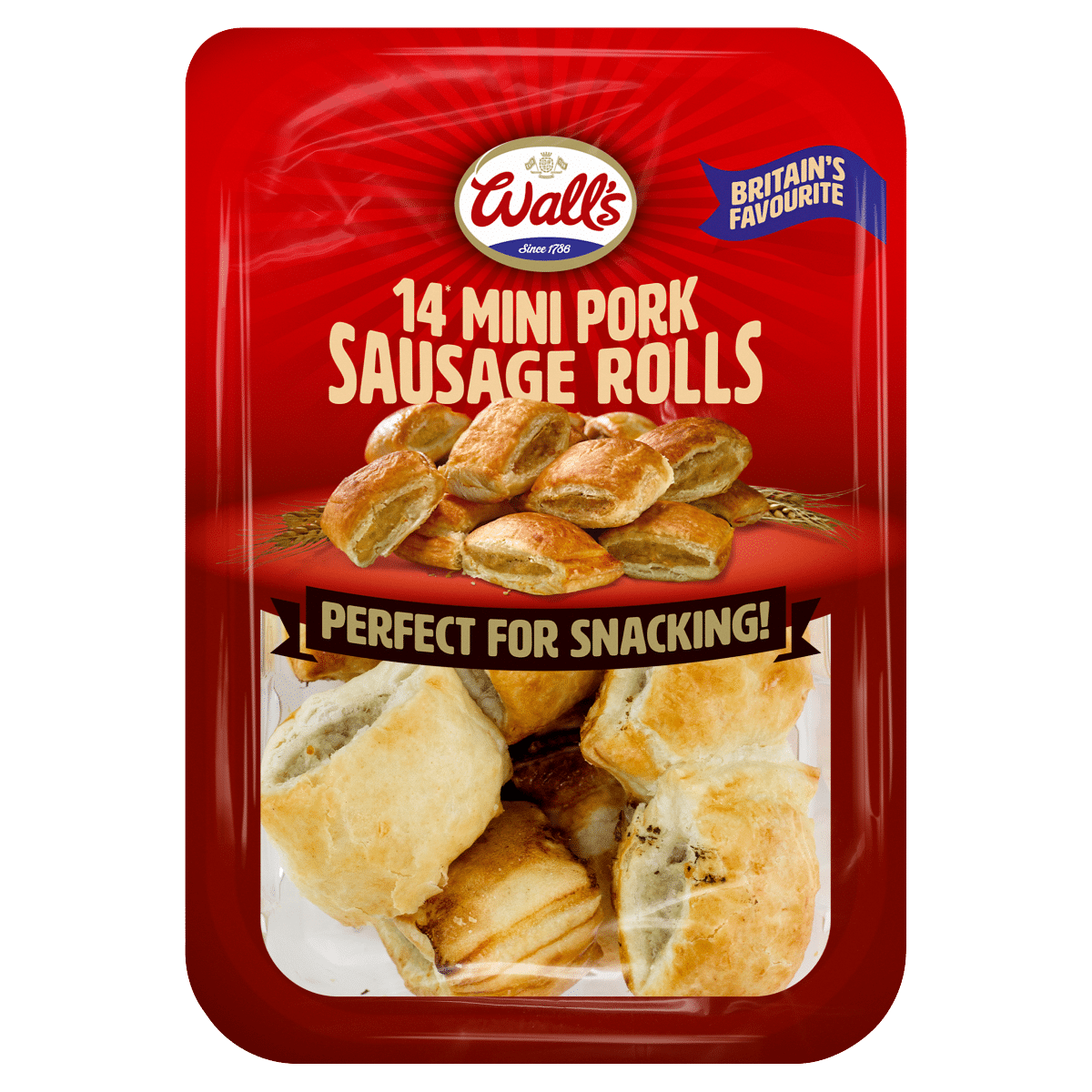Wall's 14 Mini Pork Sausage Rolls 140g - One Stop