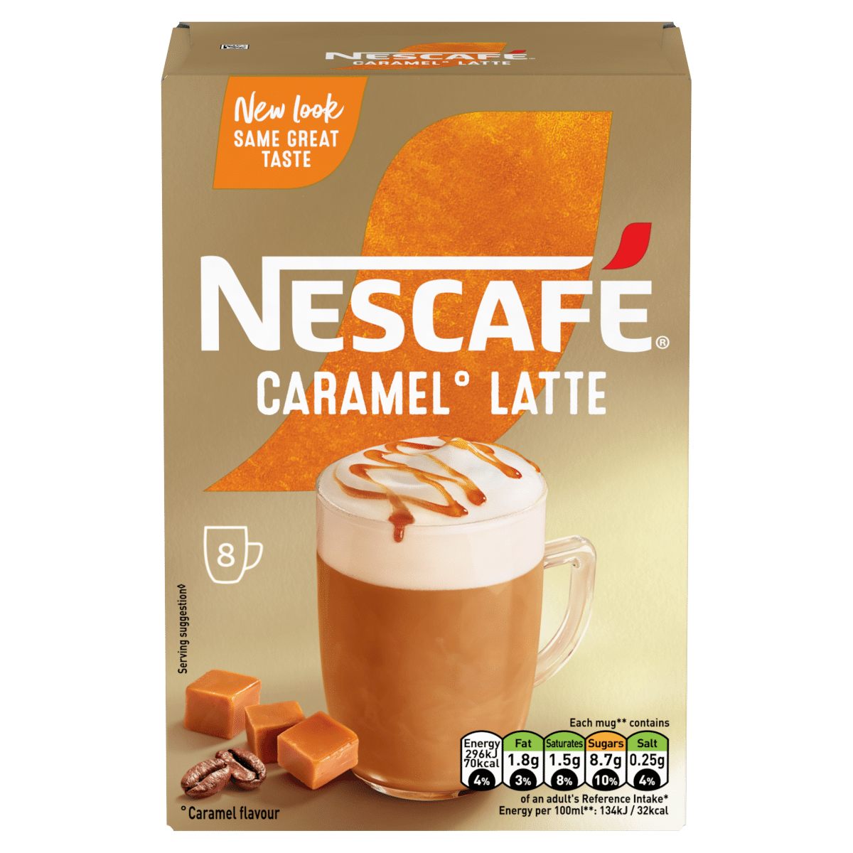 Nescafé Caramel Latte 8 x 17g (136g) - One Stop