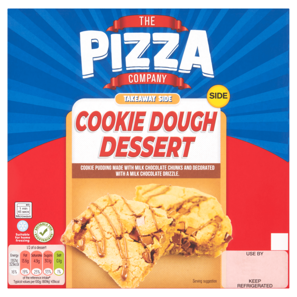 The Pizza Company Takeaway Side Cookie Dough Dessert 150g - One Stop