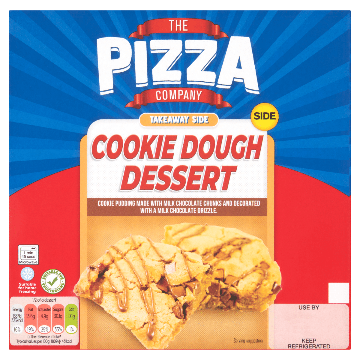The Pizza Company Takeaway Side Cookie Dough Dessert 150g - One Stop