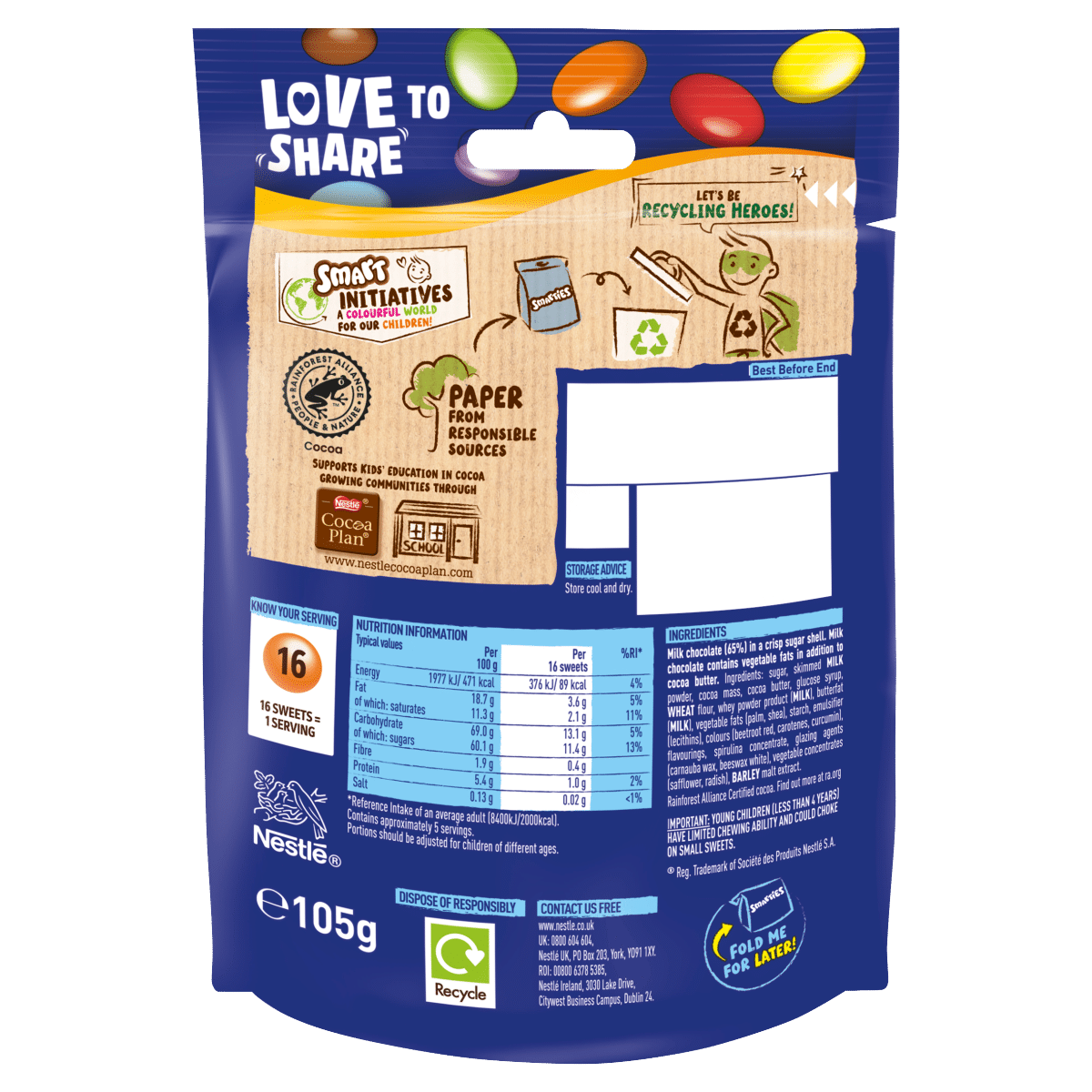 Smarties 105g - One Stop