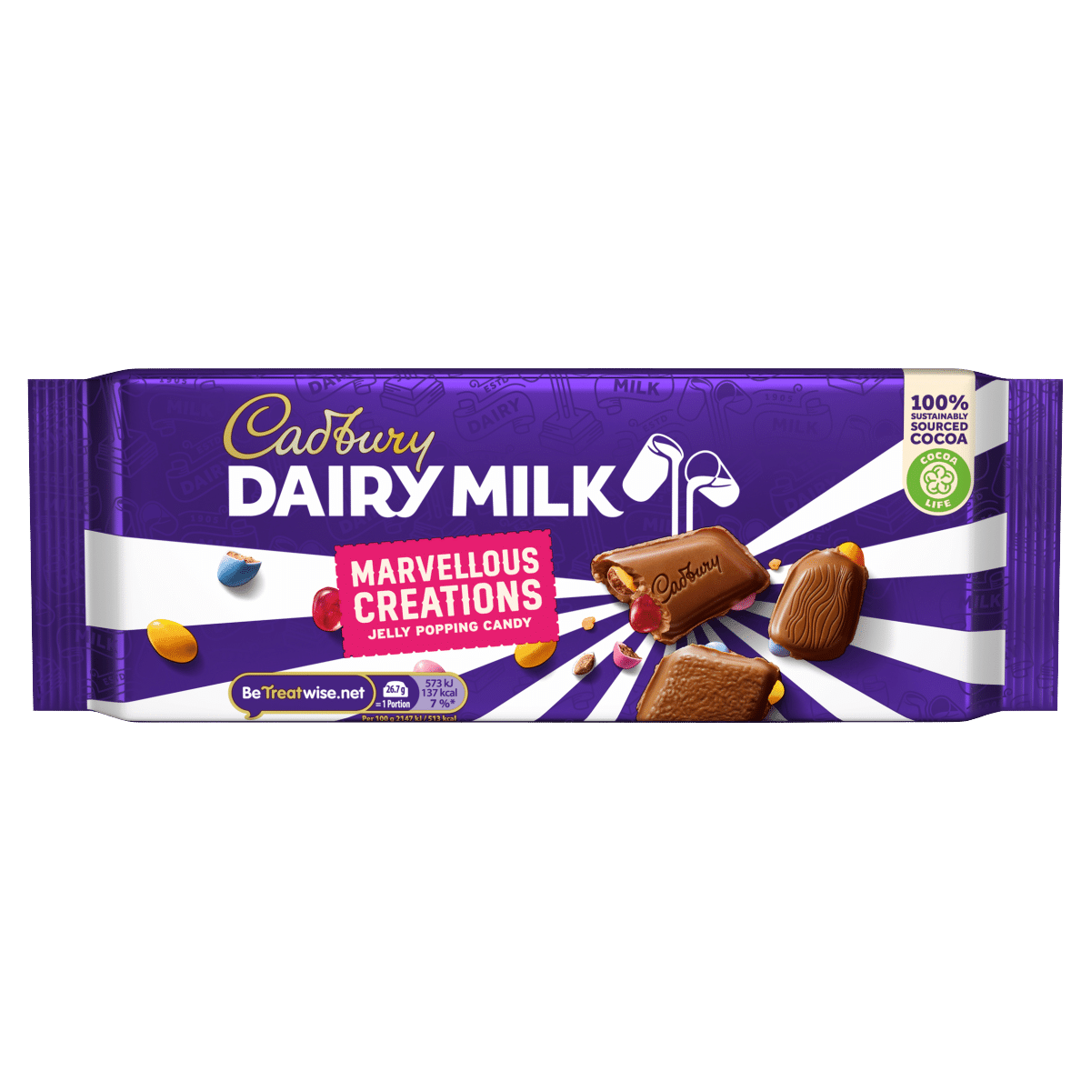 Popping candy chocolate store
