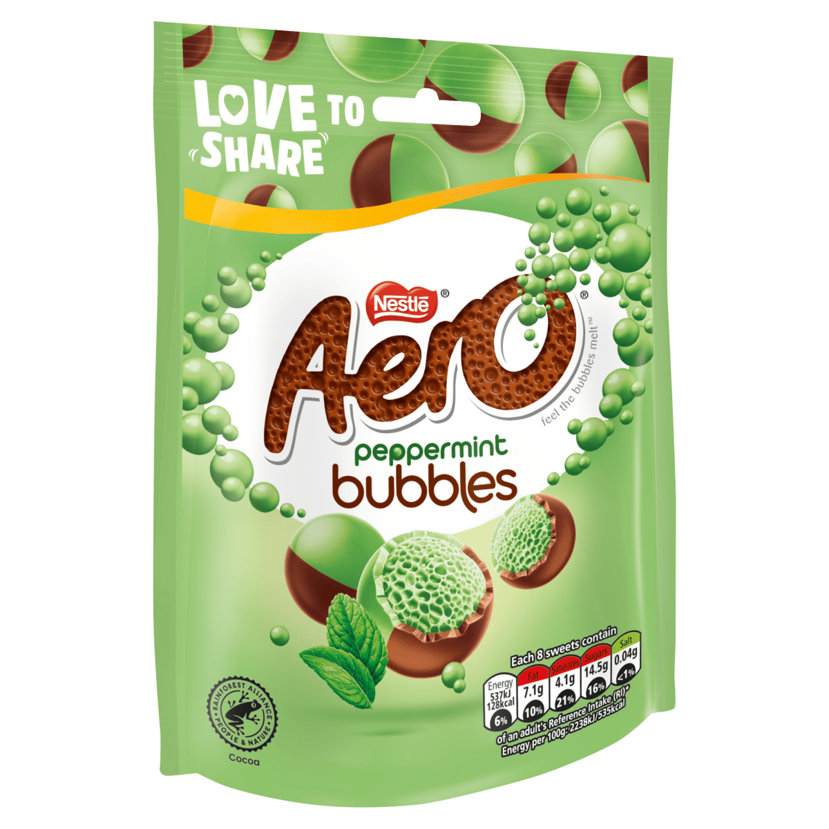 Aero Peppermint Bubbles 92g - One Stop