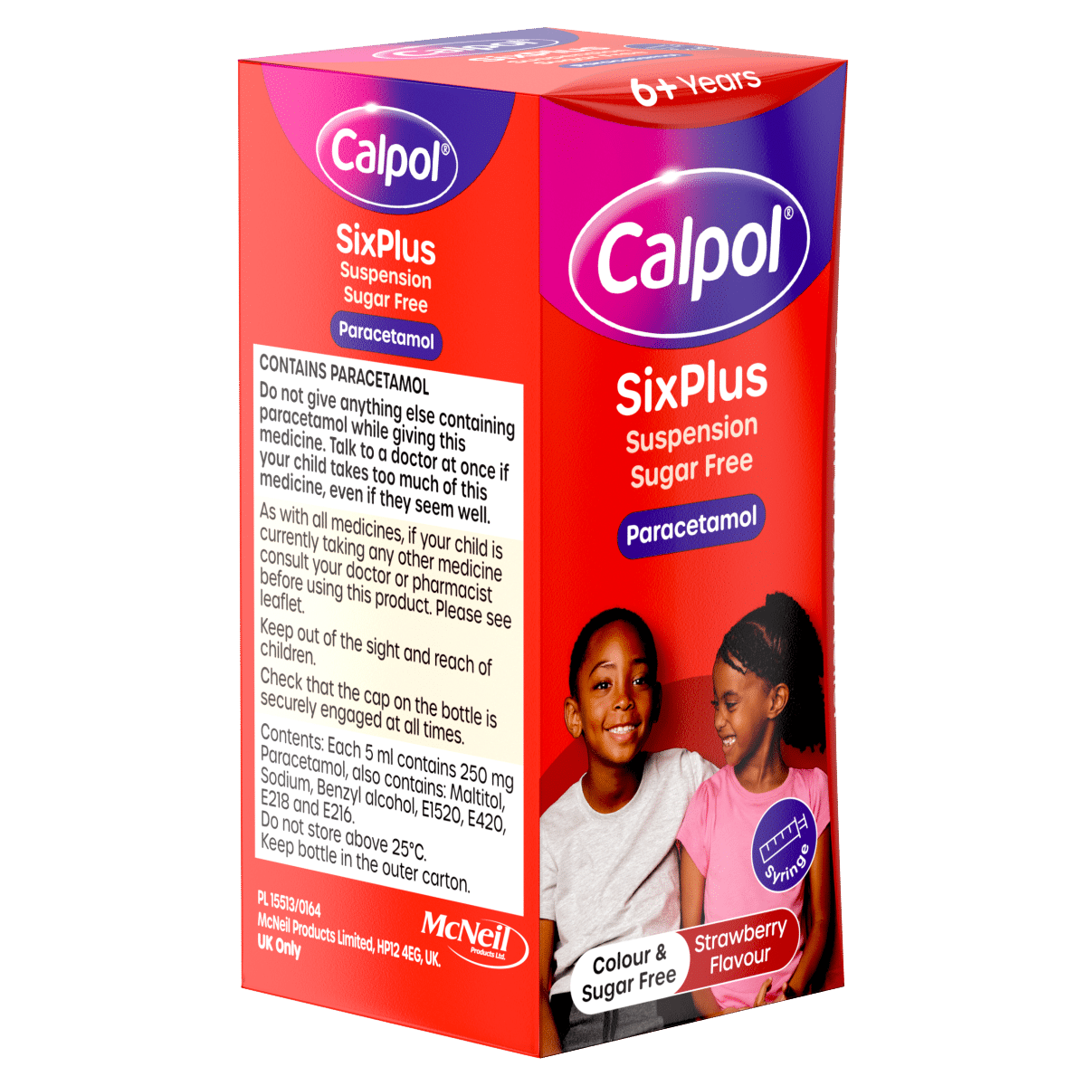 Calpol SixPlus Sugar-Free Suspension Paracetamol 6+ Years 80ml - One Stop