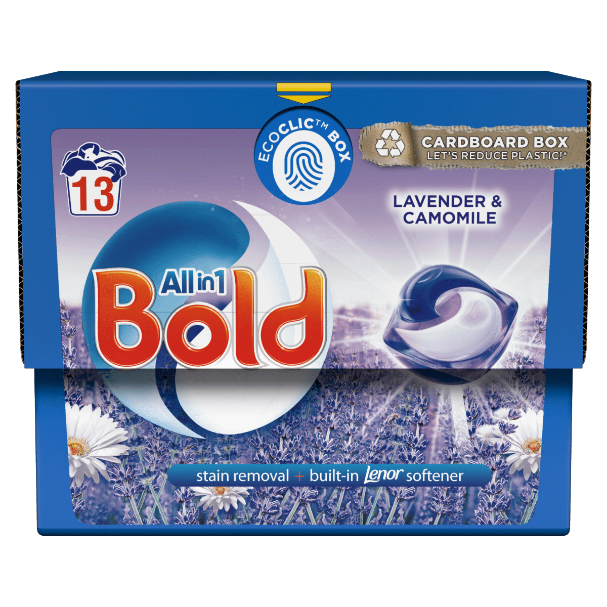Bold All-in-1 PODS® Washing Liquid Capsules 13 Washes, Lavender ...