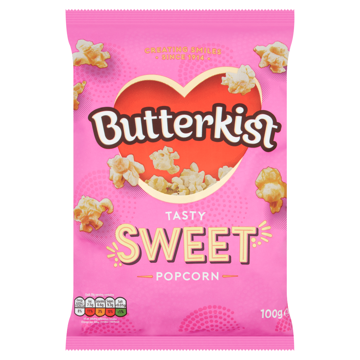 Butterkist Tasty Sweet Popcorn 100g - One Stop