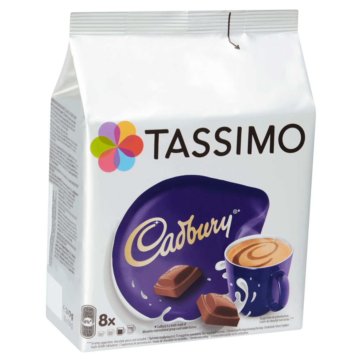Tassimo Cadbury Hot Chocolate Pods x8 - One Stop