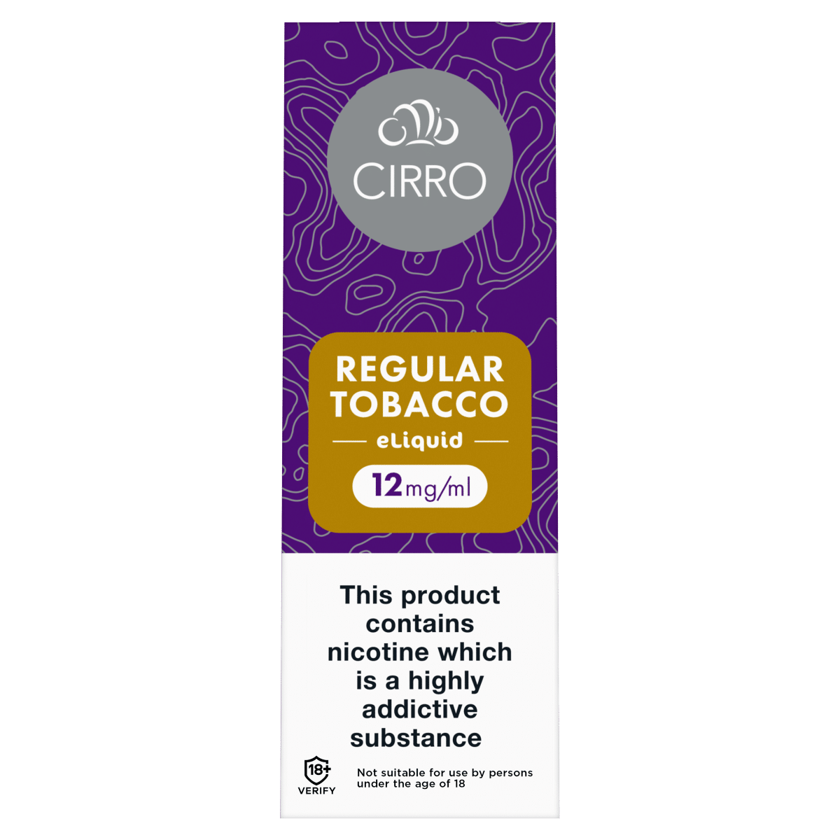 Cirro Regular Tobacco eLiquid 12mg/ml 10ml - One Stop