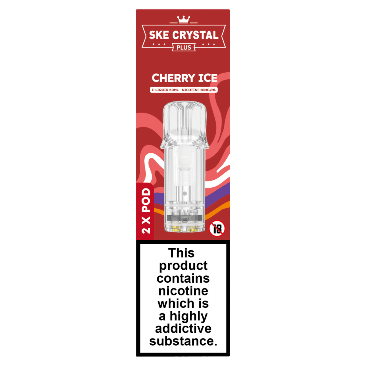 SKE Crystal Plus Cherry Ice 2 x Pod - One Stop