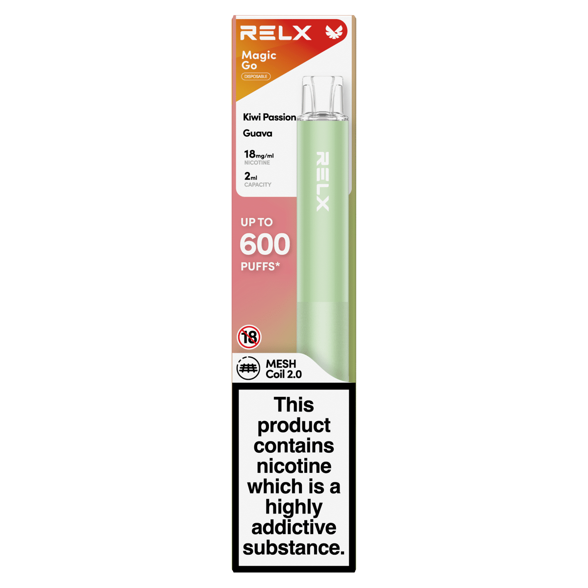 Relx Magic Go Disposable Kiwi Passion Guava - One Stop