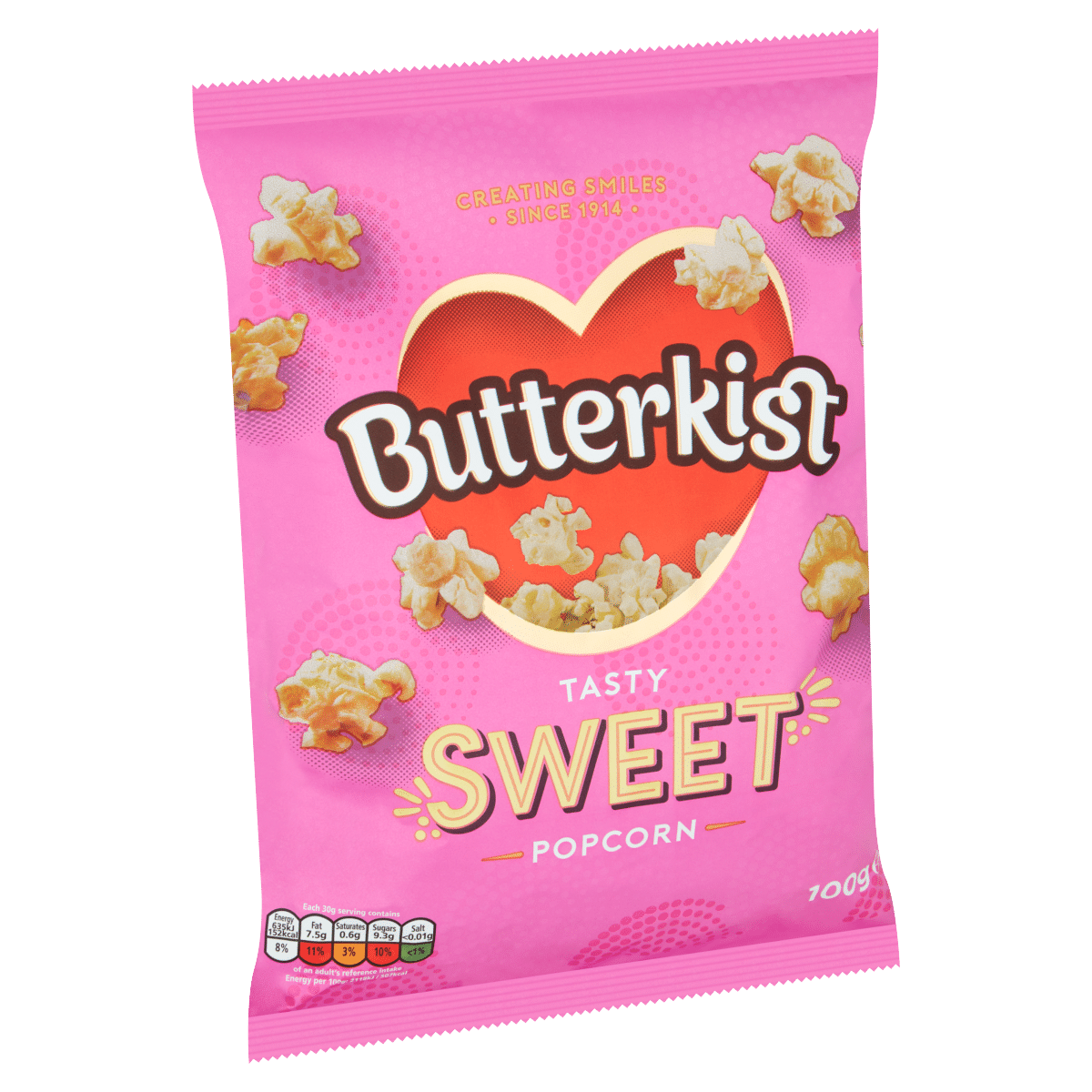 Butterkist Tasty Sweet Popcorn 100g - One Stop