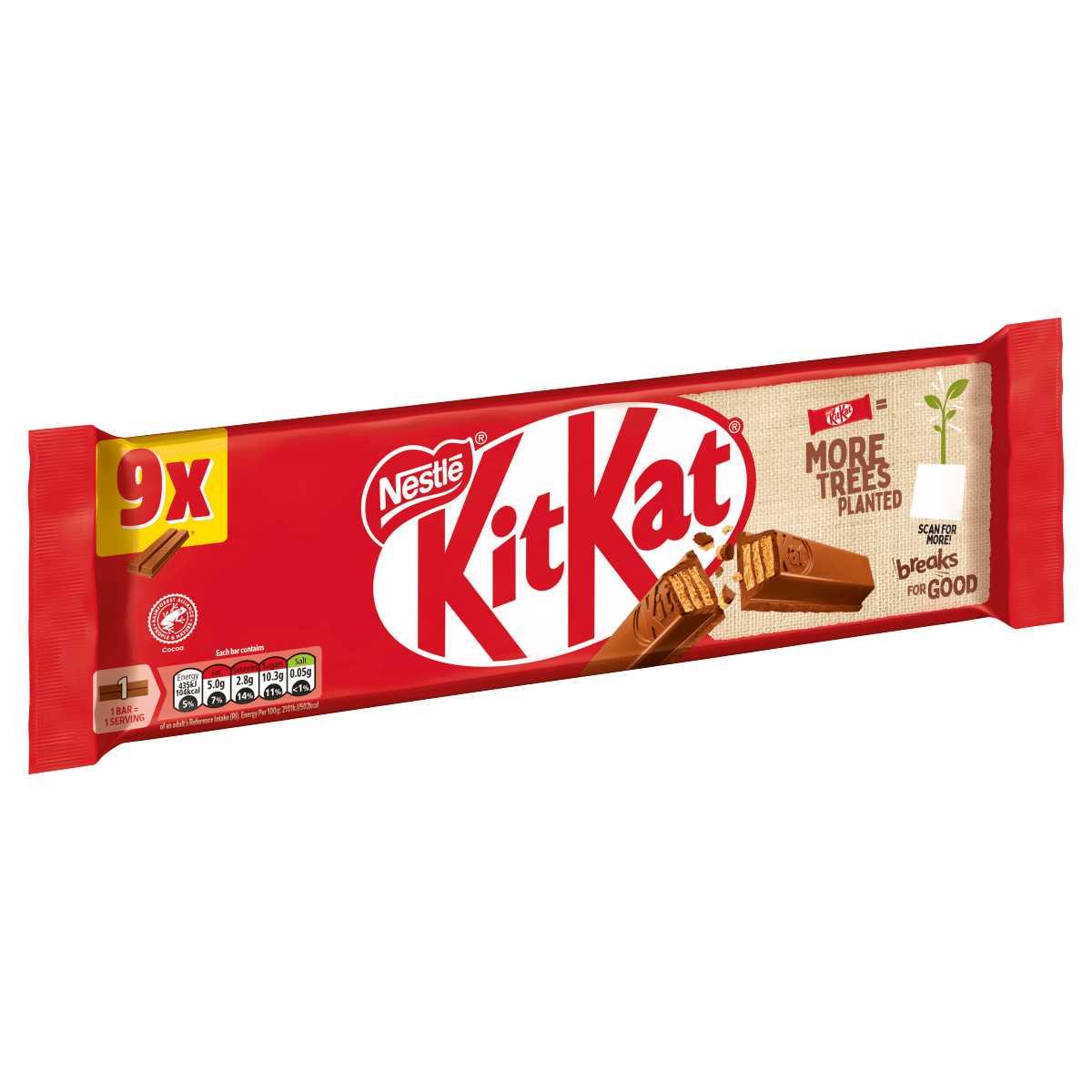 KitKat 2 Finger Original 9 x 20.7g (186.3g) - One Stop