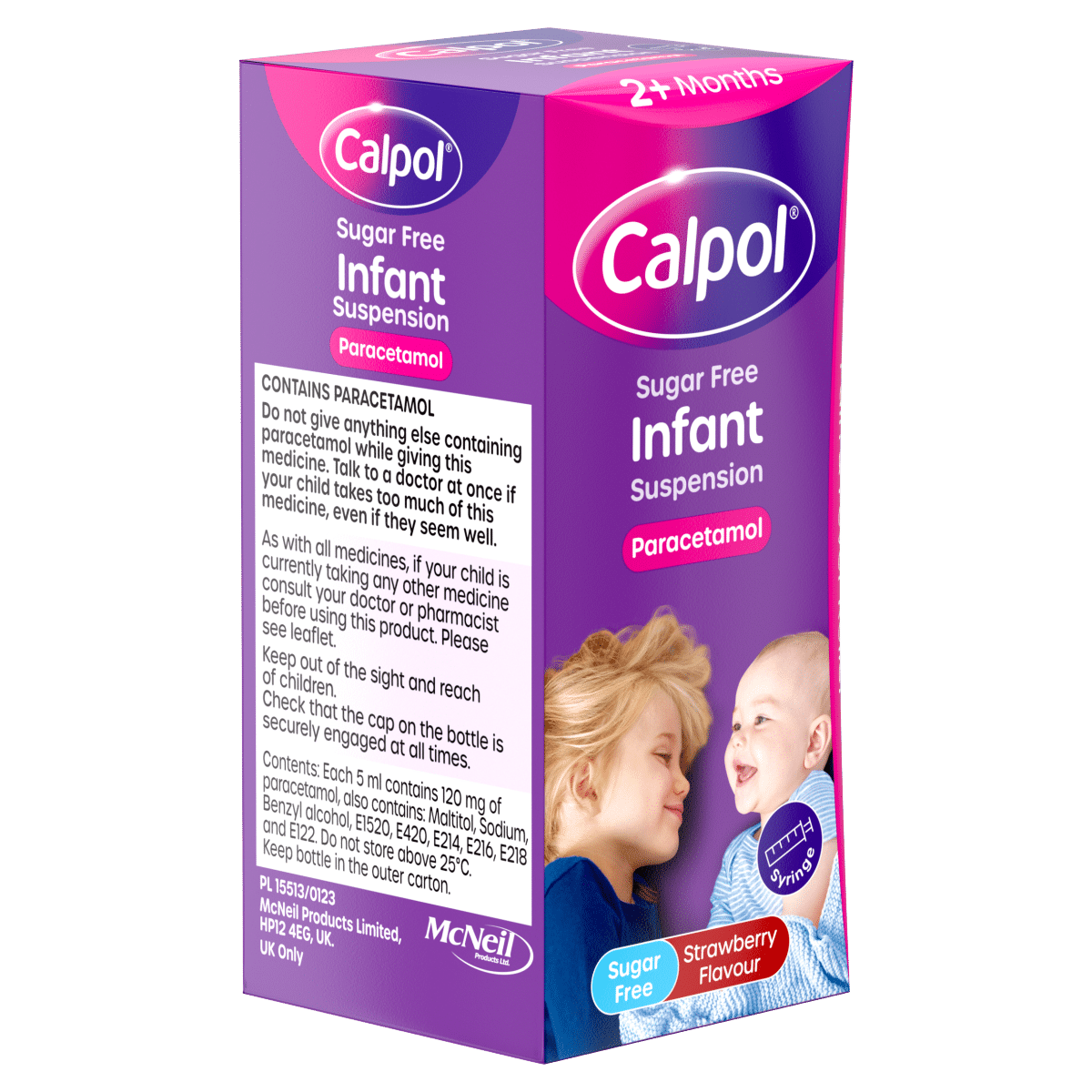 Calpol Infant Sugar-Free Oral Suspension Paracetamol 2+ Months 100ml ...