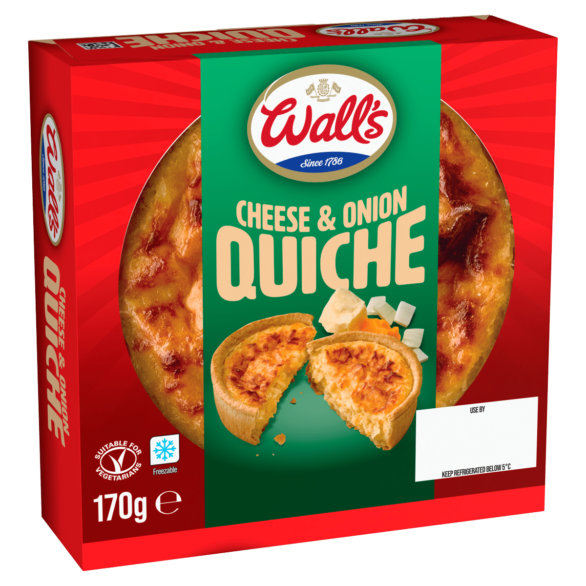 Wall's Cheese & Onion Quiche 170g - One Stop