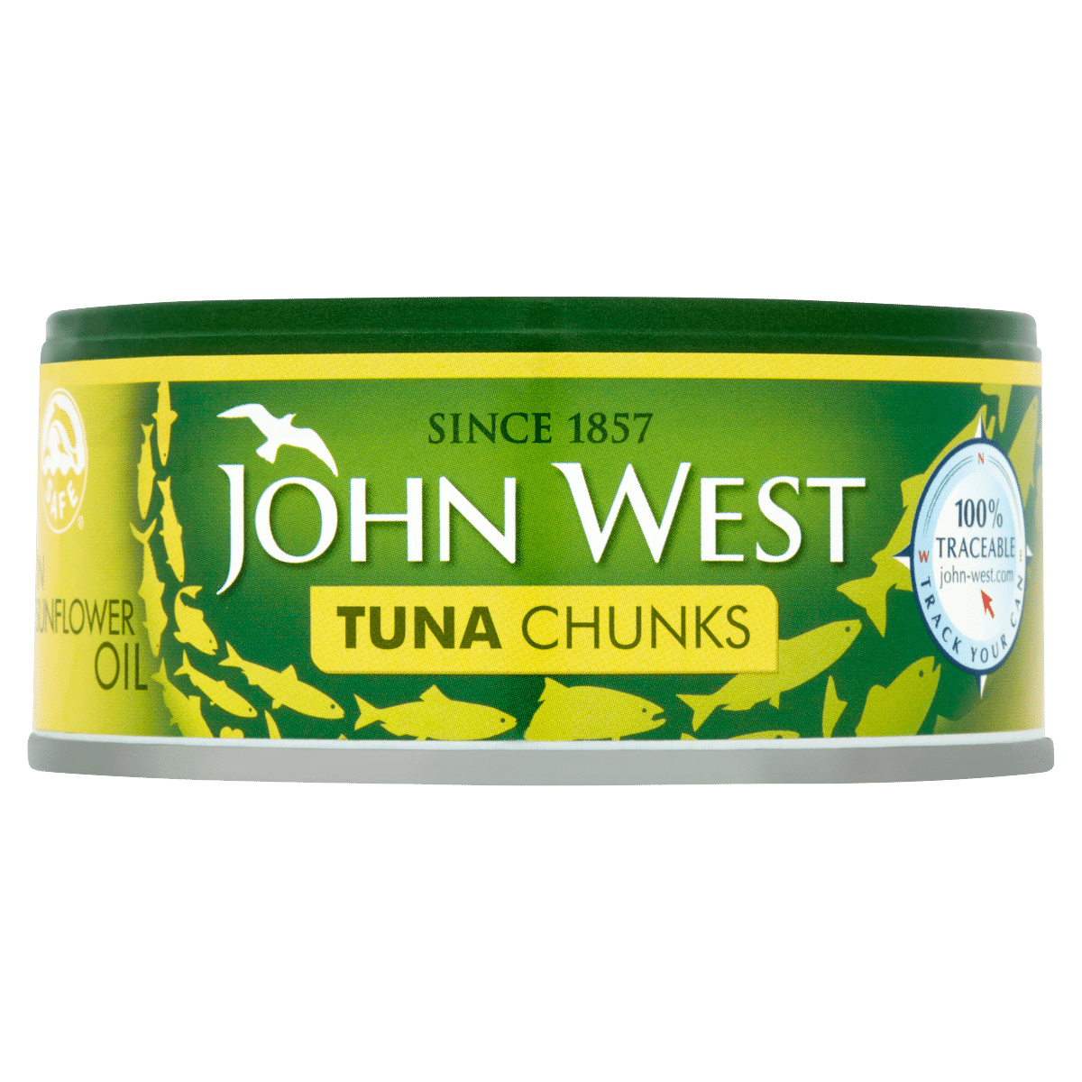 John West Tuna Chunks in Sunflower Oil 145g - One Stop