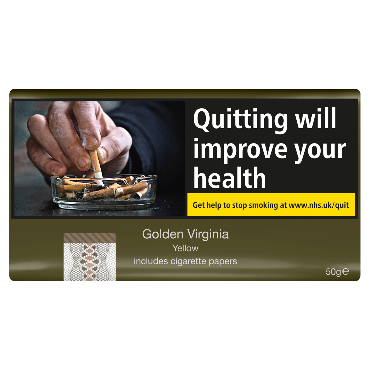 Golden Virginia Yellow Includes Cigarette Papers 50g - One Stop