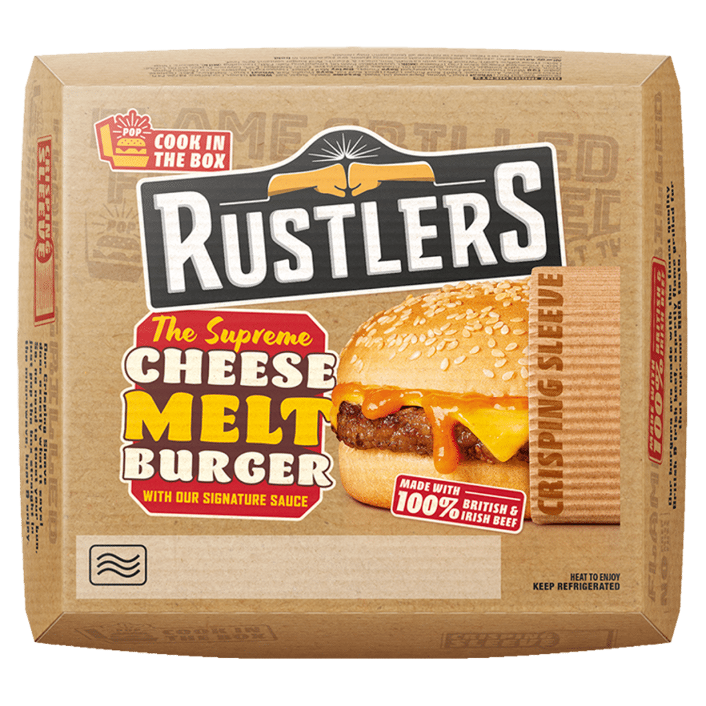 Rustlers The Supreme Cheese Melt Burger 173g | One Stop