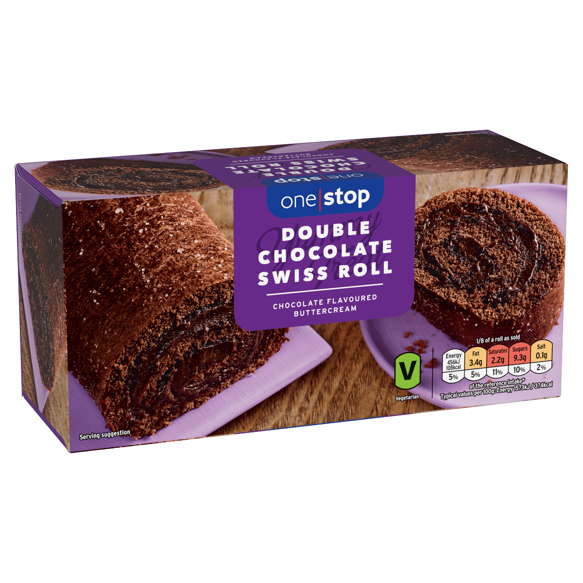 One Stop Double Chocolate Swiss Roll - One Stop