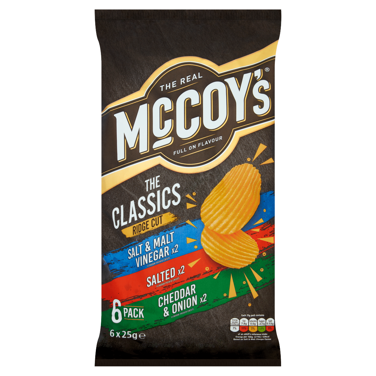 McCoy's Classic Variety Multipack Crisps 6 Pack - One Stop