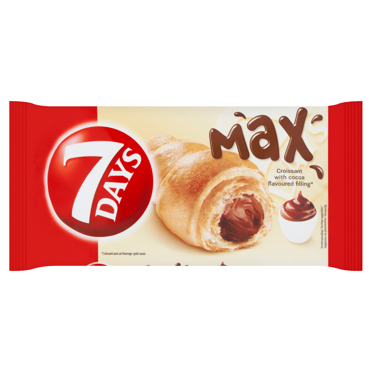 7Days Max Croissant with Cocoa Flavoured Filling 80g - One Stop