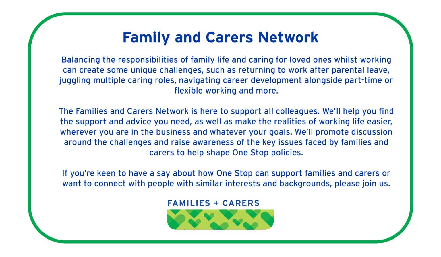 Colleague Network & Team Support | One Stop