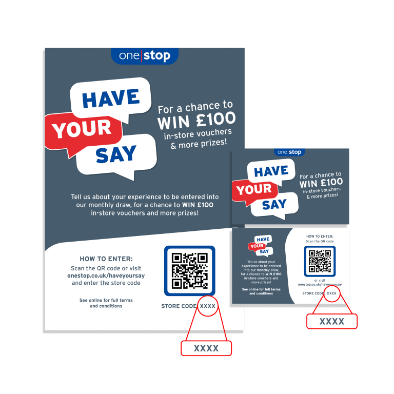 Give Feedback & Win £100 | One Stop